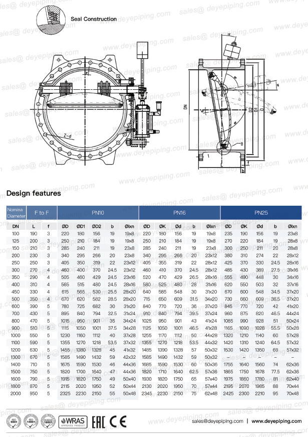 Cast Ductile Iron Water Valve GGG40 GGG50 Tilting Disc Check Valve With ...